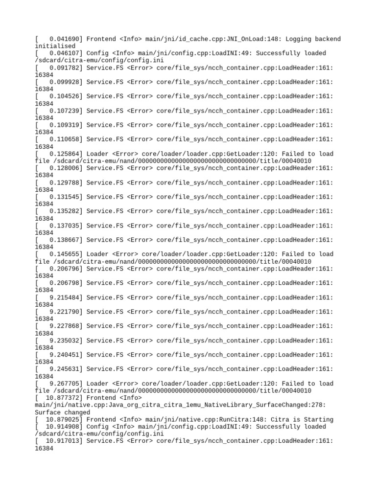 Citra Log - Txt.old | PDF | Software Development | Digital Technology