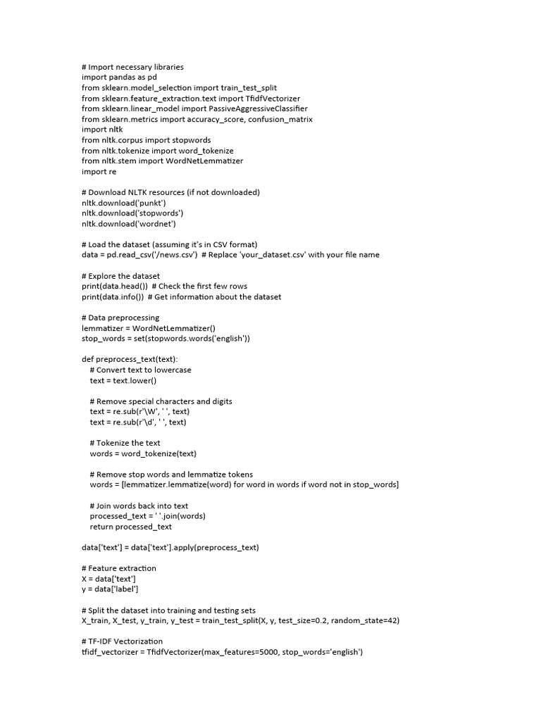 Python Project Pdf
