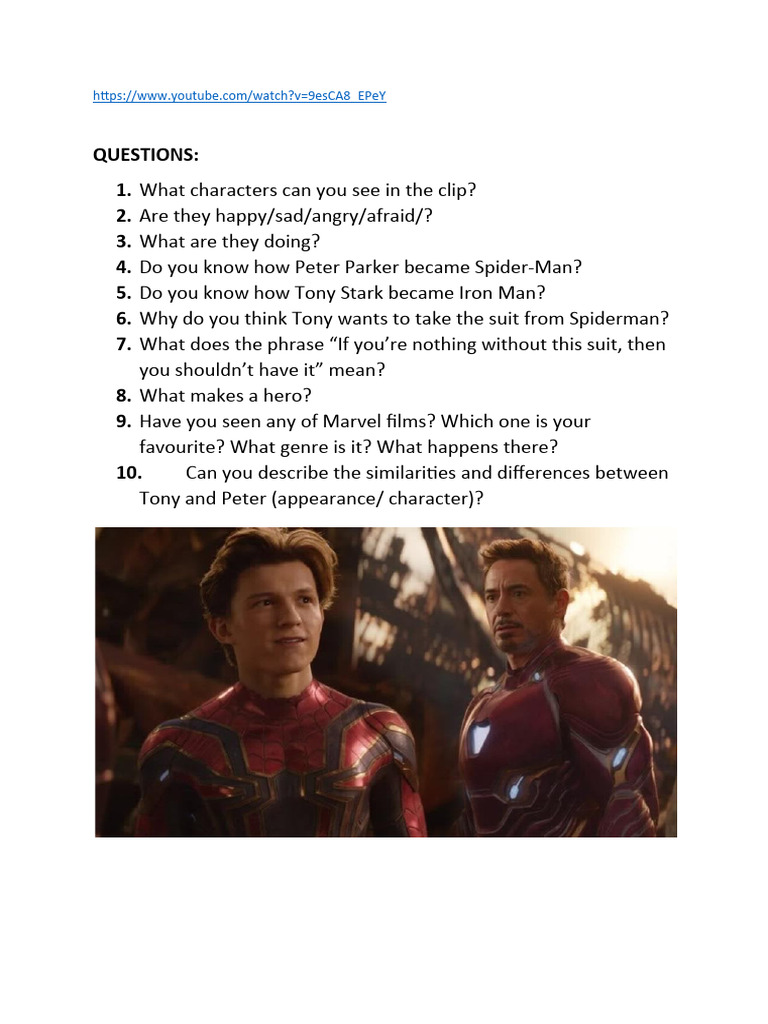 Marvel - Peter Parker and Tony Argue | PDF | Self-Improvement