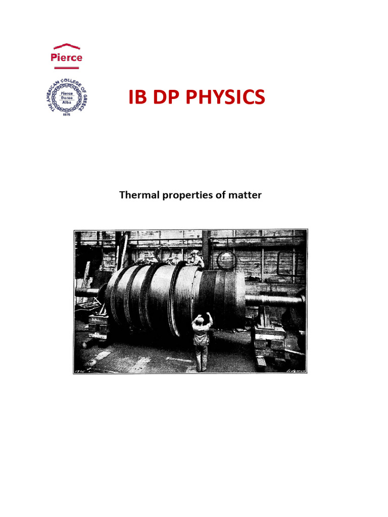 IB CHAPTER 3 - Thermal Properties of Matter | PDF | Gases | Heat