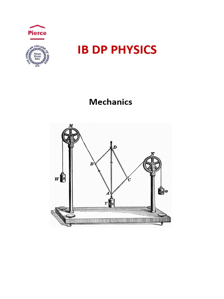 Ιβ Physics Chapter 2 Mechanics | PDF | Velocity | Acceleration