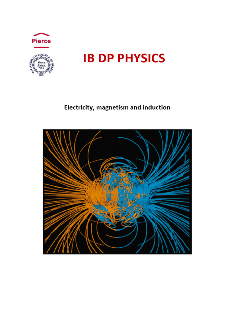 Ib Physics HL Chapter 5 and 10 and 11 Electricity and Magnetism | PDF ...