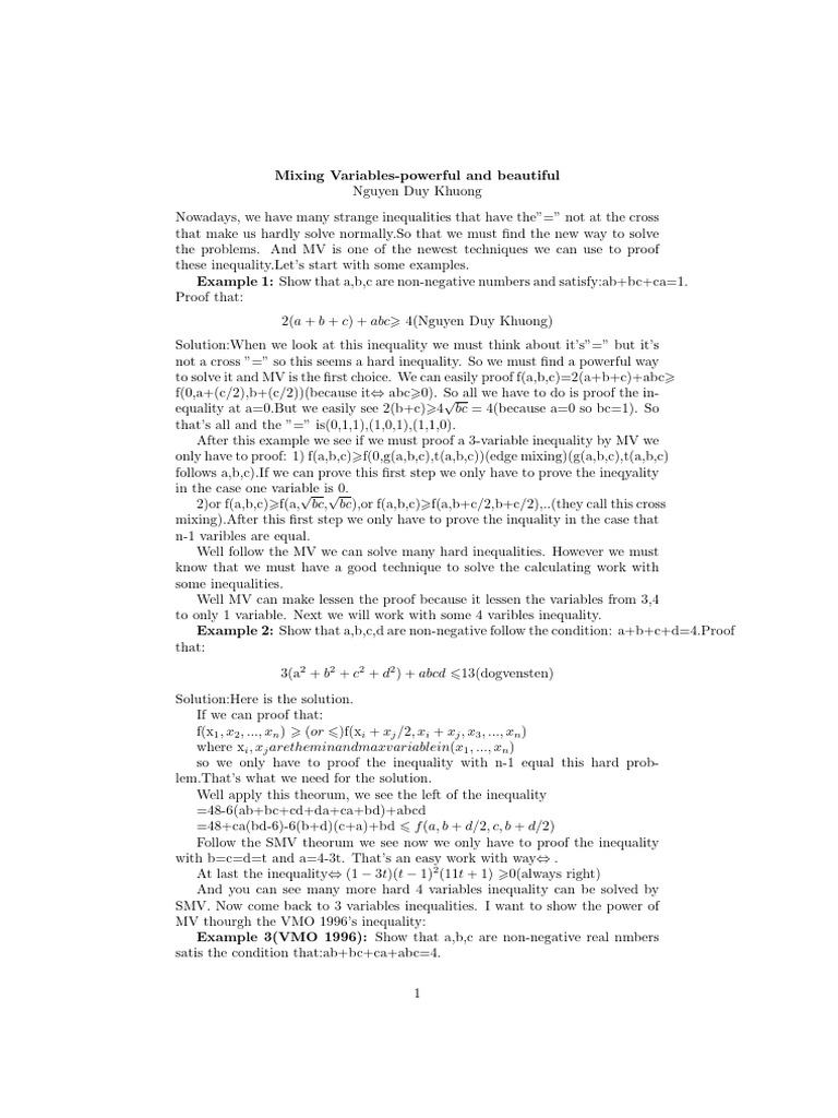 Dồn Biến (MV) | PDF | Inequality (Mathematics) | Arithmetic