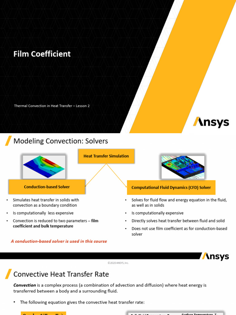 Ansys - Thermal Film Coefficients | PDF | Heat Transfer | Convection