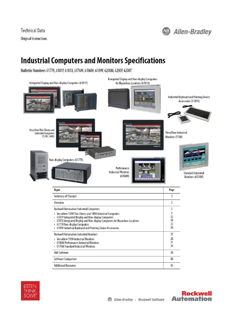 Thin Clients Technical Documentation - Rockwell Automation Brasil | PDF