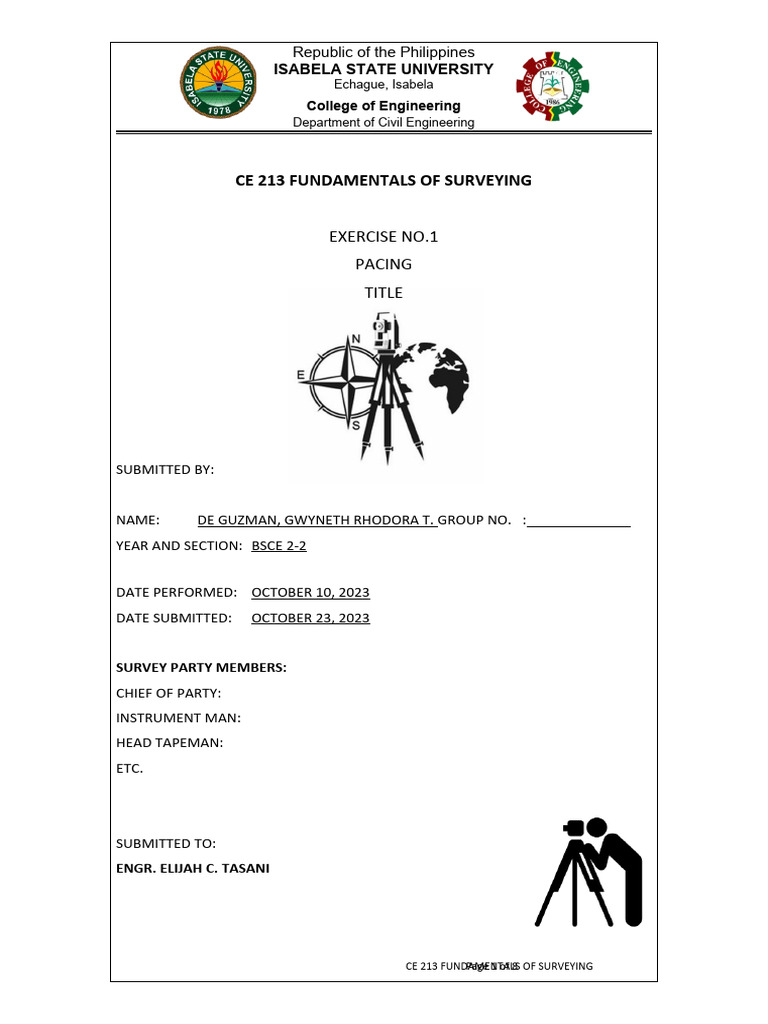 Lab Paing | PDF | Surveying | Metre