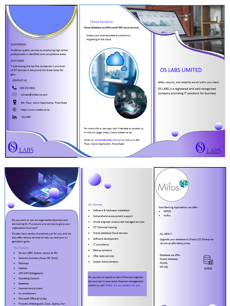 Oslabs Brochure 2 | PDF | Databases | Cloud Computing