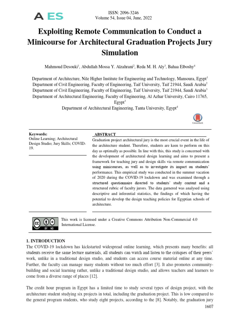 2022 - Exploiting Remote Communication To Conduct A Minicourse For ...