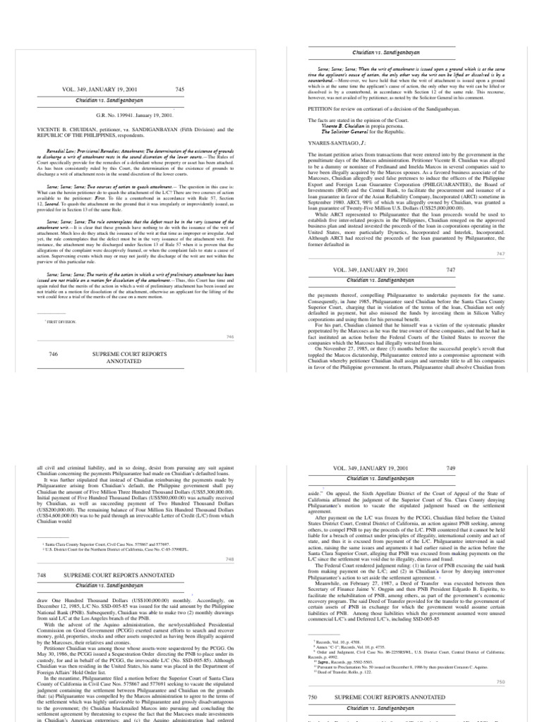 Chuidian Vs Sandiganbayan | PDF | Lawsuit | Judgment (Law)