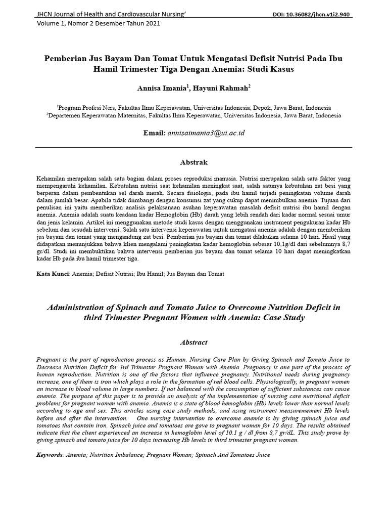 Annisa Imania Contoh Jurnal Kian Windi | PDF