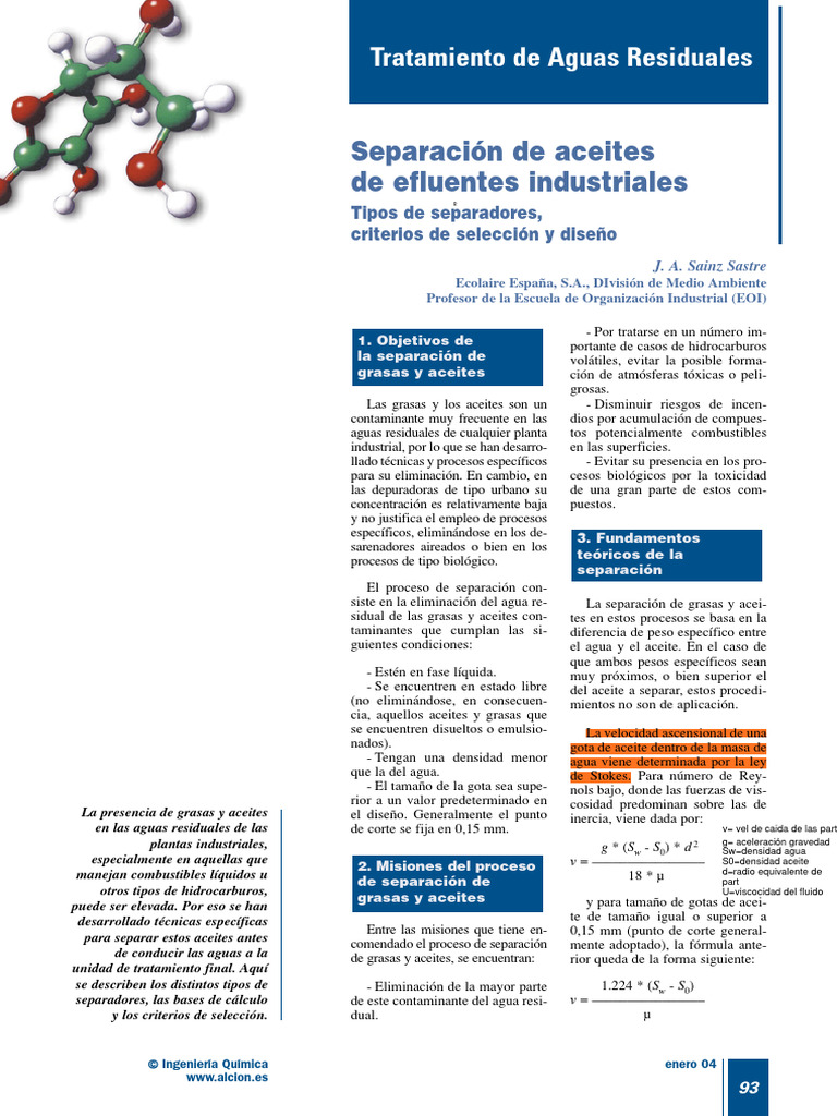 SISTEMA API Silo - Tips - Separacion-De-Aceites-De-Efluentes ...