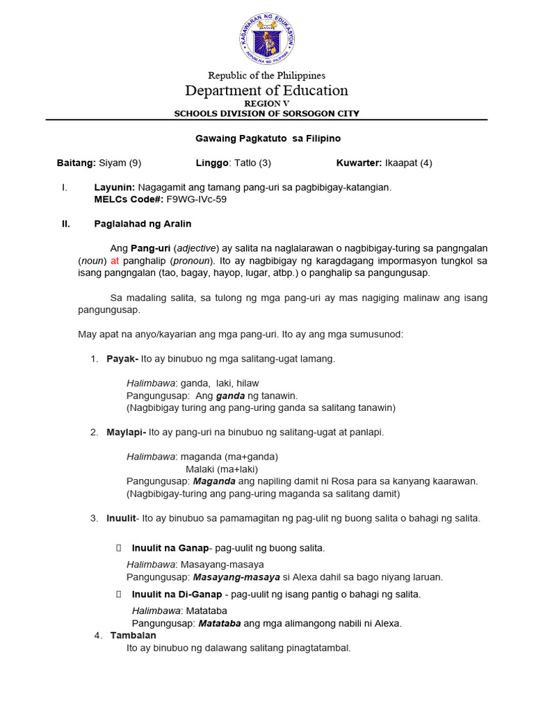 F9 Q4 - LAS - 3 | PDF