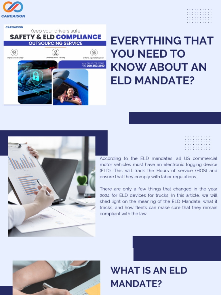 ELD Mandate: Key Insights & Compliance | PDF | Transport | Land Transport