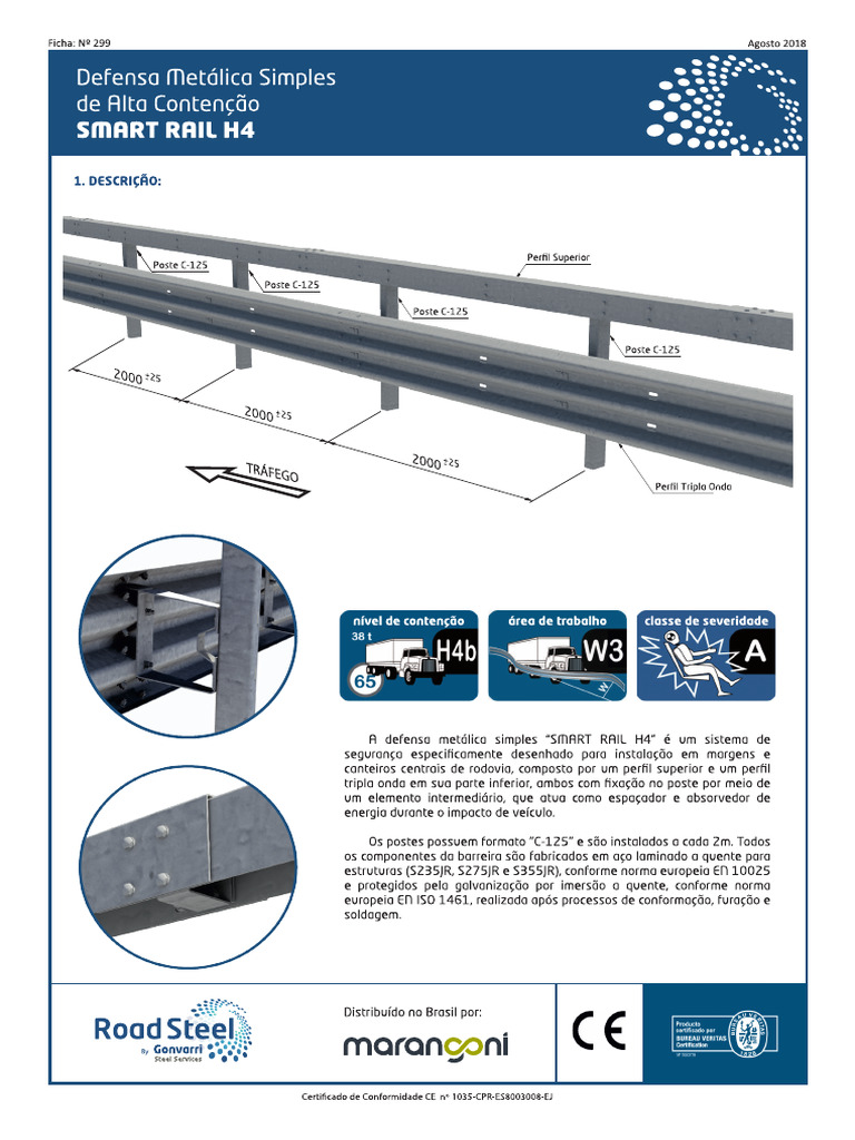 Defensa Metalica H4b-A-W3 | PDF