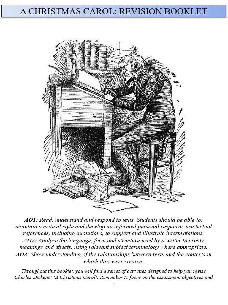 A Christmas Carol Revision Booklet | Download Free PDF | Ebenezer ...