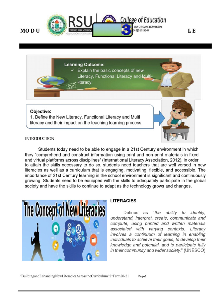 Module 3 Building New Literacy in The 21ST Century2 | PDF | Literacy ...