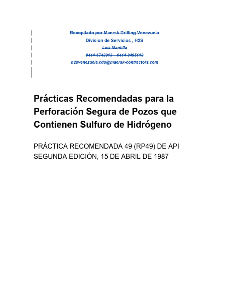 Practica Recomendada No 49 de API 2d Edic 15 Abril 1987 | PDF ...