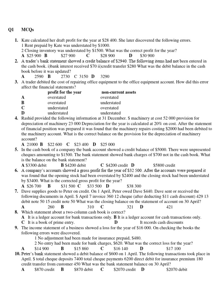 Mock | PDF | Debits And Credits | Corporate Jargon