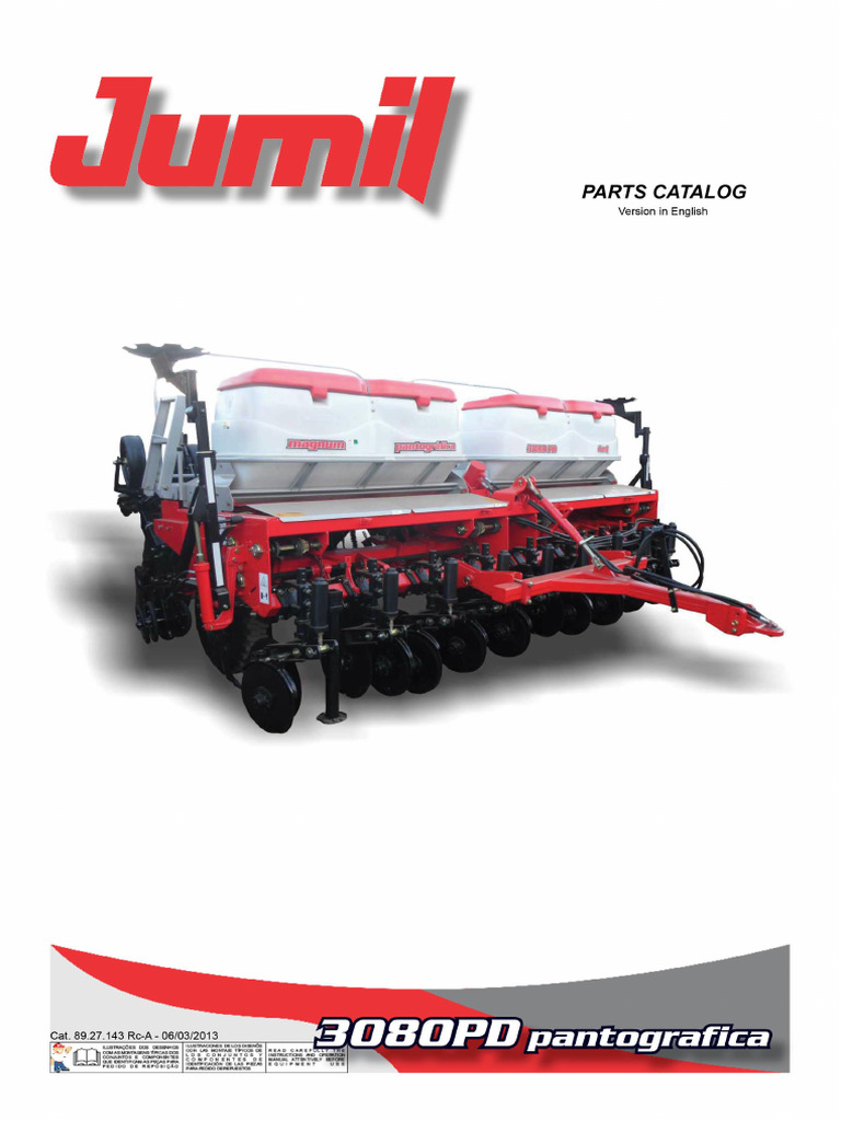 Plantadeira Jumil - 3080PD | PDF | Eixo | Veículo motorizado