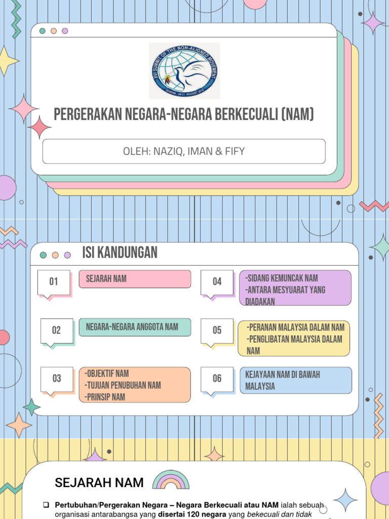 Pergerakan Negara-Negara Berkecuali (Nam) : Oleh: Naziq, Iman & Fify | PDF