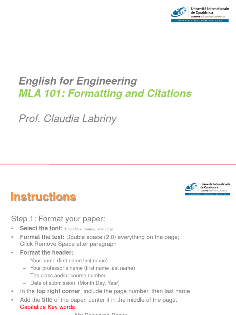 Mla 101 - 2023 | PDF | Ellipsis | Paragraph