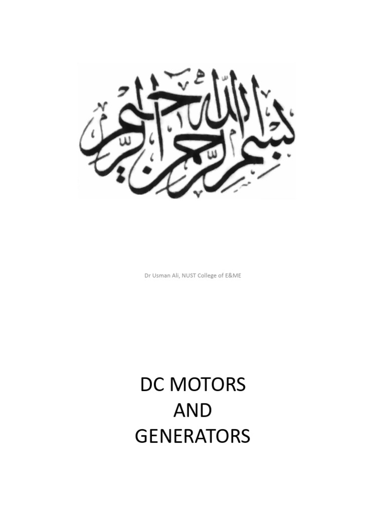 Em Ch 9 Dc Motors And Generators Pdf Electric Motor Electric