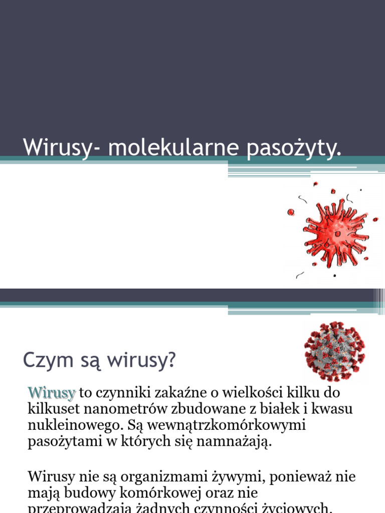 Wirusy Molekularne Pasozyty | PDF