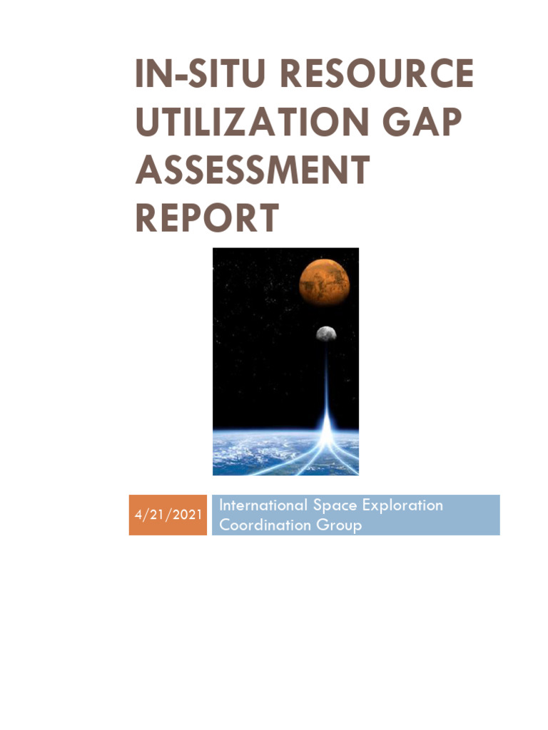 ISECG ISRU Technology Gap Assessment Report Apr 2021 | PDF | Moon ...