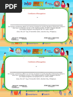 Certificate of Participation Brigada 2024 2025 | PDF