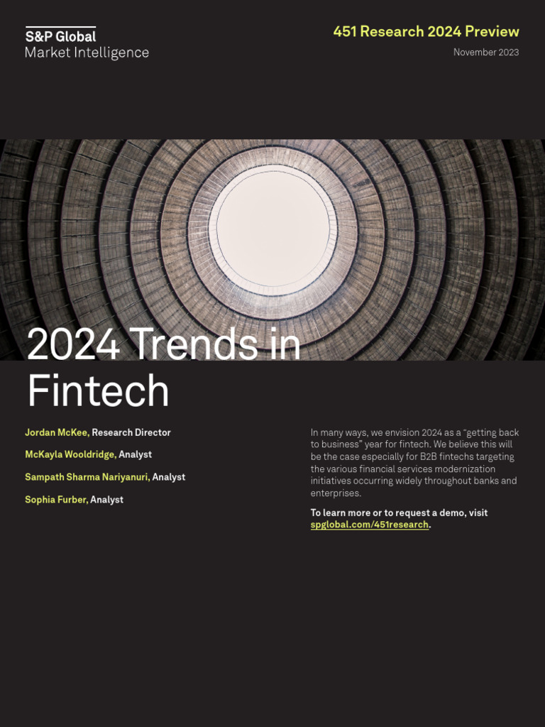 SPGMI Preview Fintech 2024 FINAL | PDF | Emv | Point Of Sale