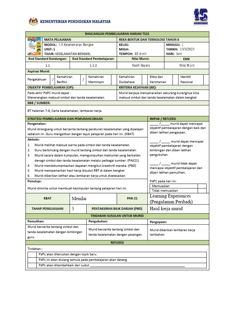 RPH RBT THN 4 TS25 | PDF
