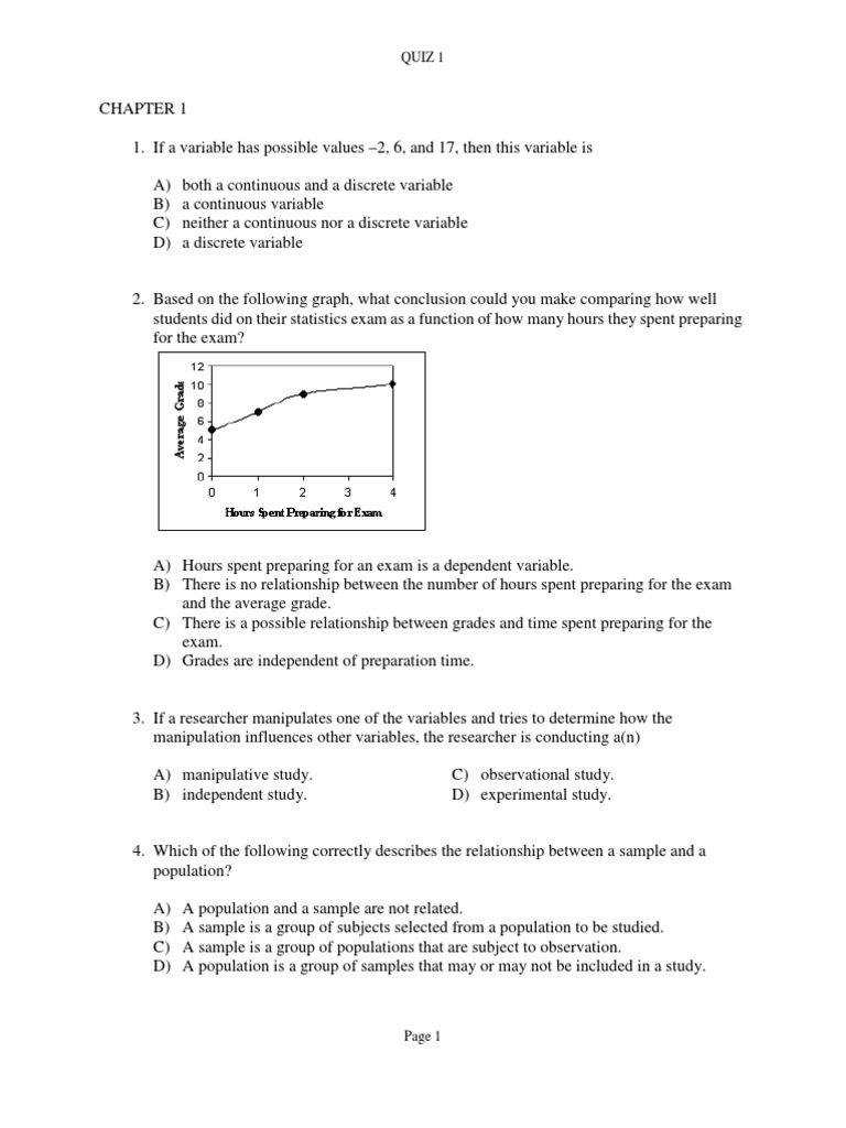Quiz 1 Student Version | PDF | Mode (Statistics) | Sampling (Statistics)