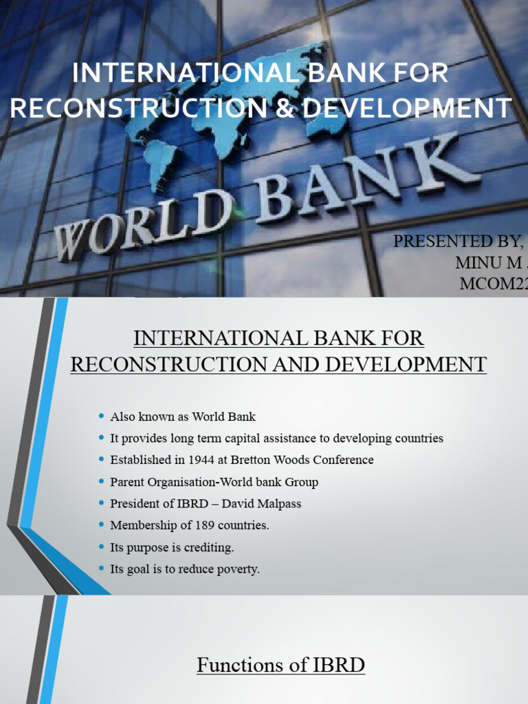 IBRD | PDF | World Bank | Economies