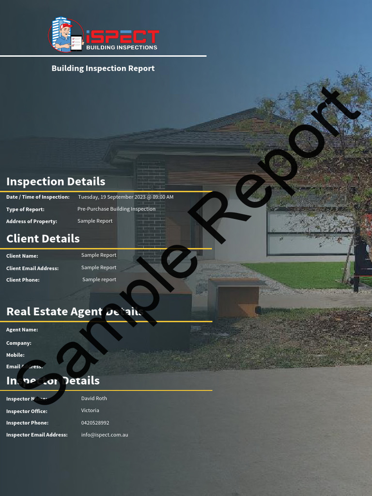 Building Inspection Format | PDF | Roof | Chimney