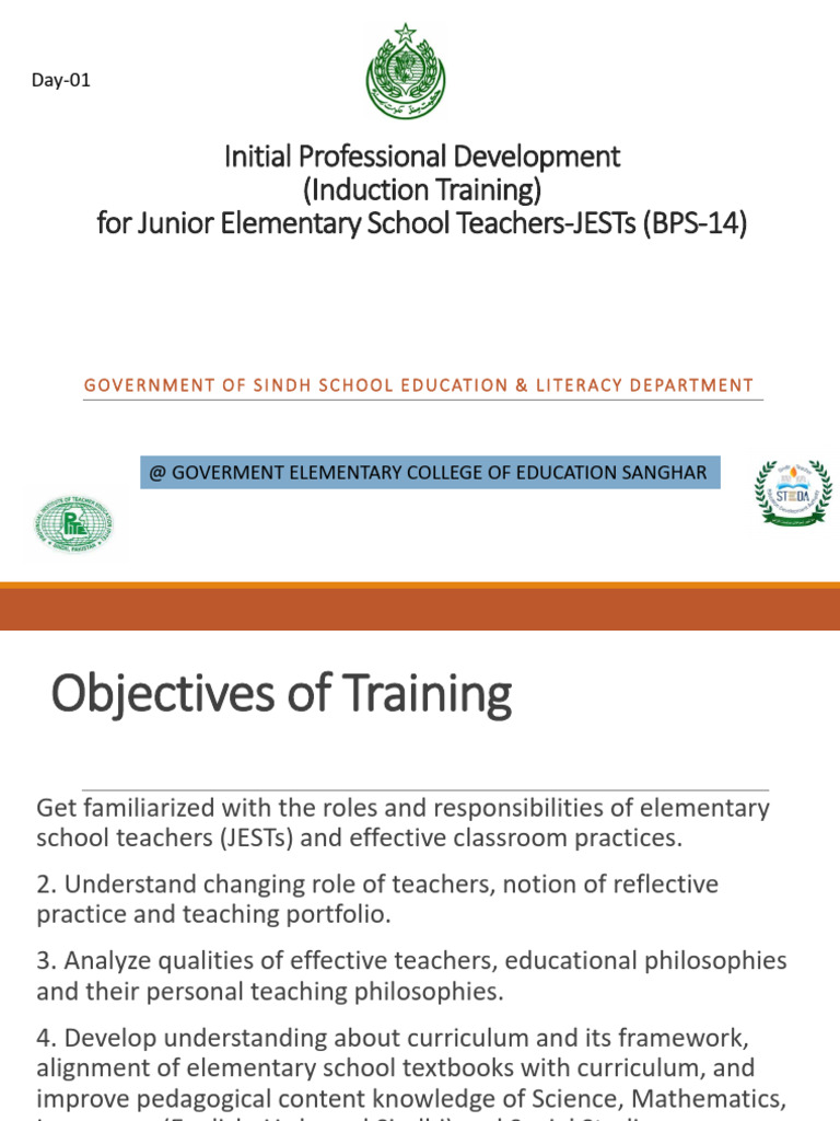 Induction Training for Junior Teachers | PDF | Pedagogy | Teachers