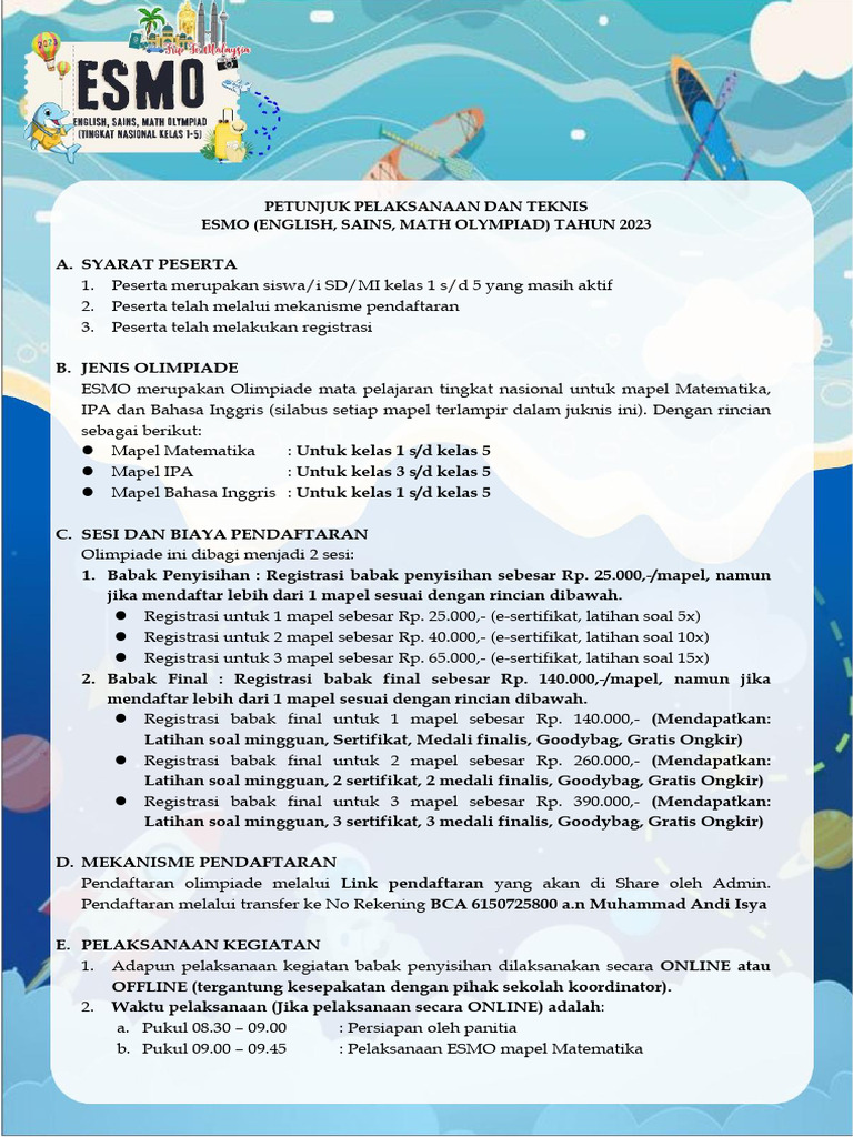 Wajib Baca Juknis Esmo | PDF