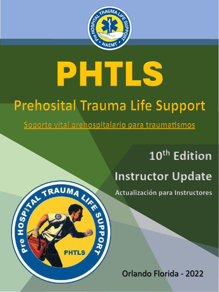 PHTLS 10 Edición Actualización en Español | PDF | Lesión | Reanimación cardiopulmonar