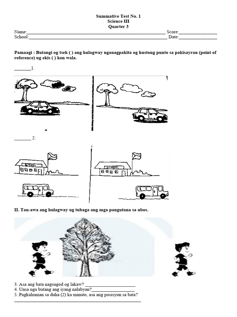 Summative Q3 - ST1 Science | PDF