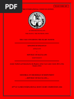 jessup applicant memorial | PDF | International Law | Jurisdiction