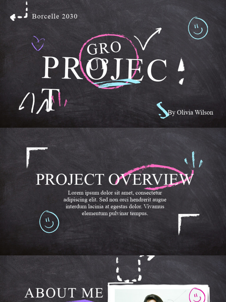 Black and White Doodle Scribble Group Project Proposal Presentation | PDF