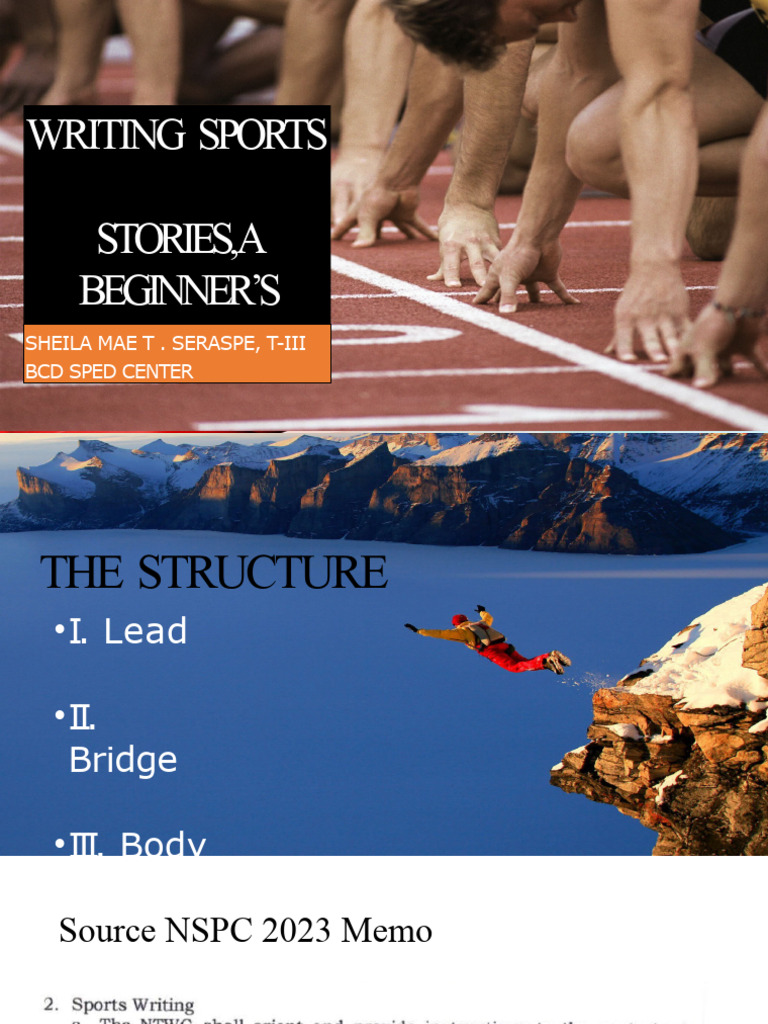 Sports Writing Seraspe | PDF | Basketball Teams | Sports
