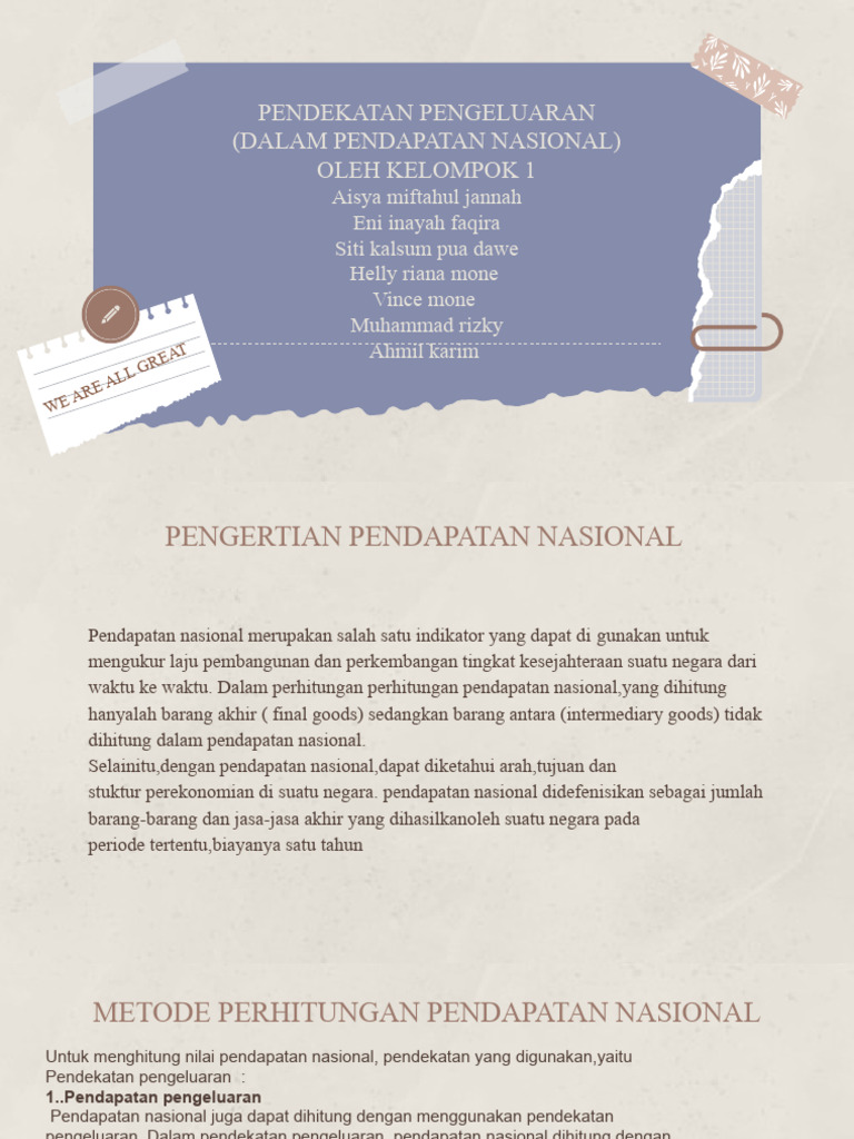 Klmpok 1 Ekonomi Makro | PDF