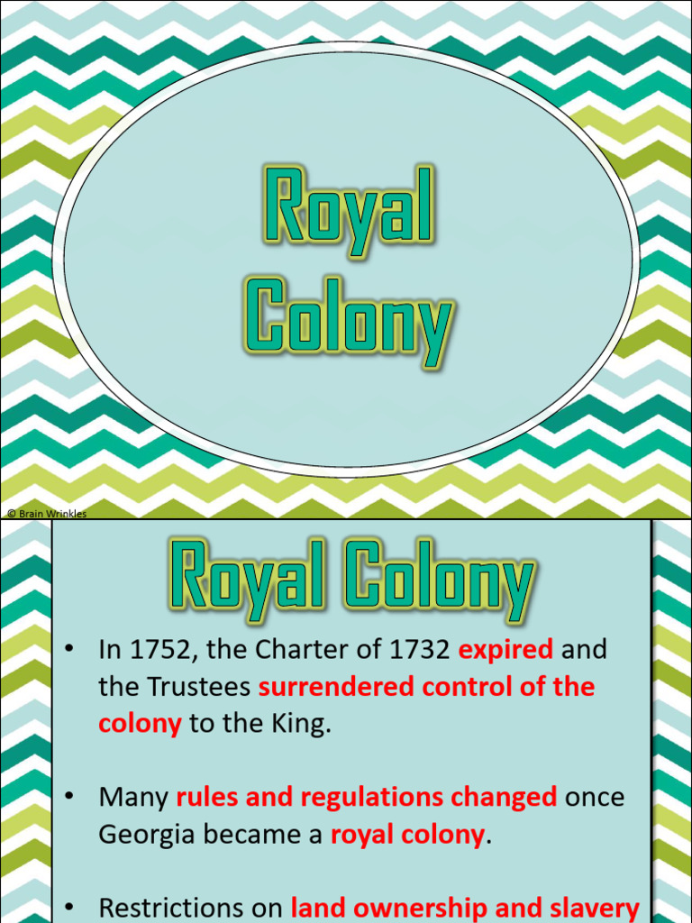 Georgia's Transition to a Royal Colony | PDF | Slavery | Georgia (U.S ...