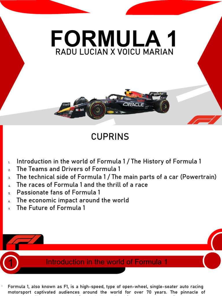 Formula 1-3 | PDF | Formula One | Formula Racing