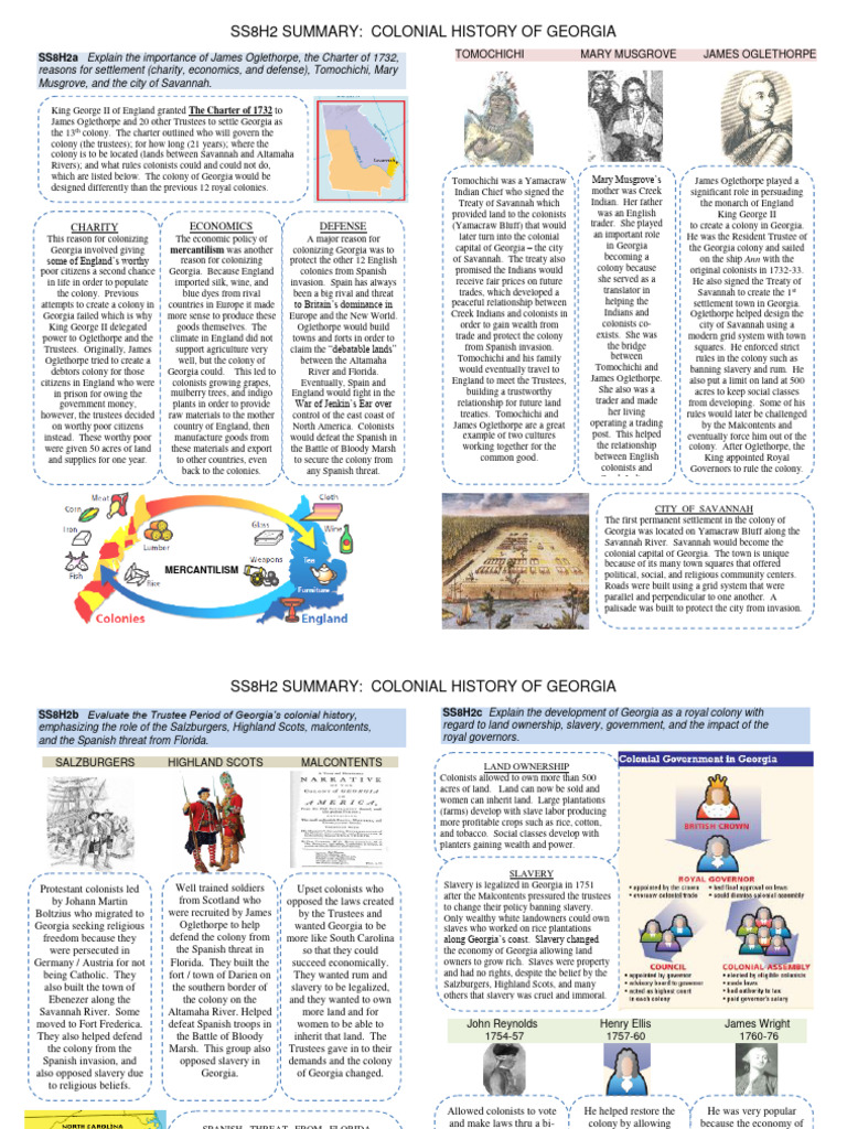 H2 Summary | PDF | Slavery | Georgia (U.S. State)