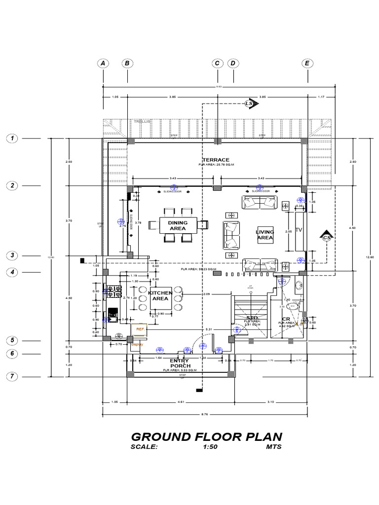 Final Floor Plan Ground Floor | PDF | Houses | Residential Buildings