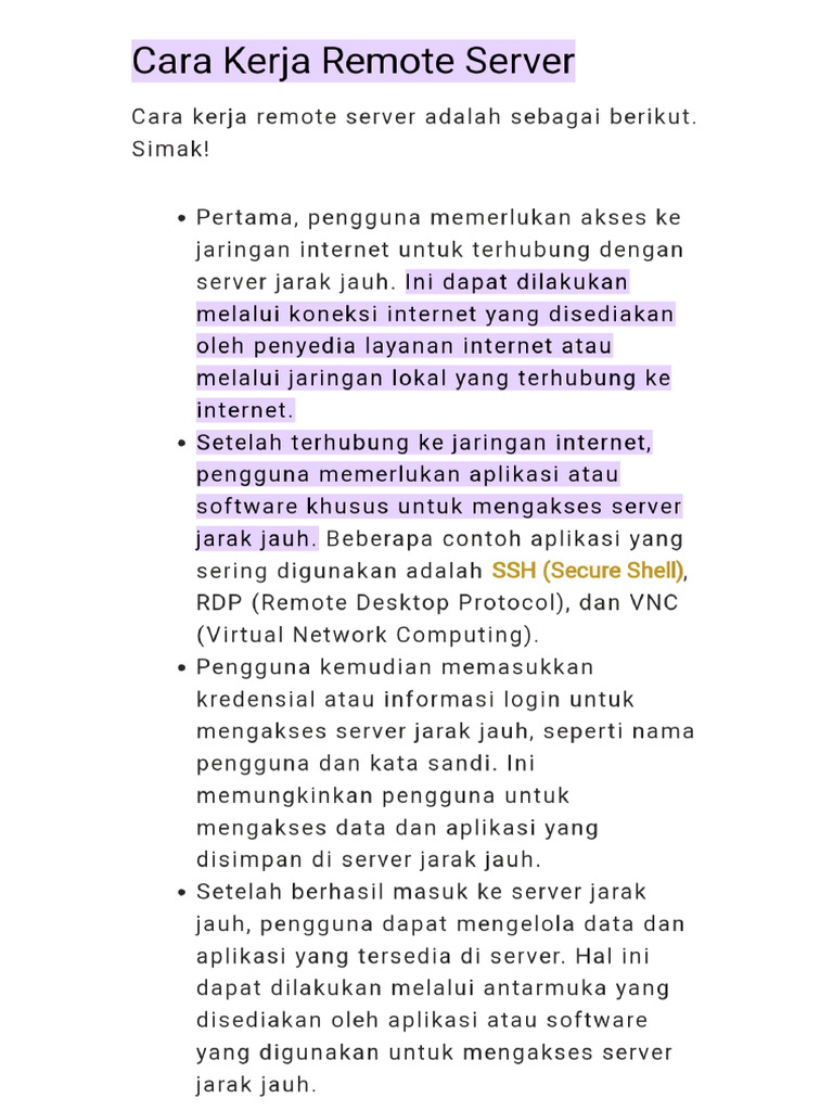 Remote Server Pdf Pdf