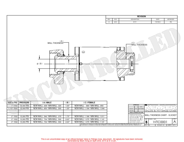 Kemper WTC0001 | PDF | Mechanical Engineering | Physical Sciences