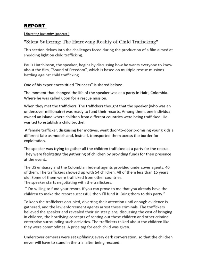 Liberating Humanity | Download Free PDF | Smuggling | Crimes