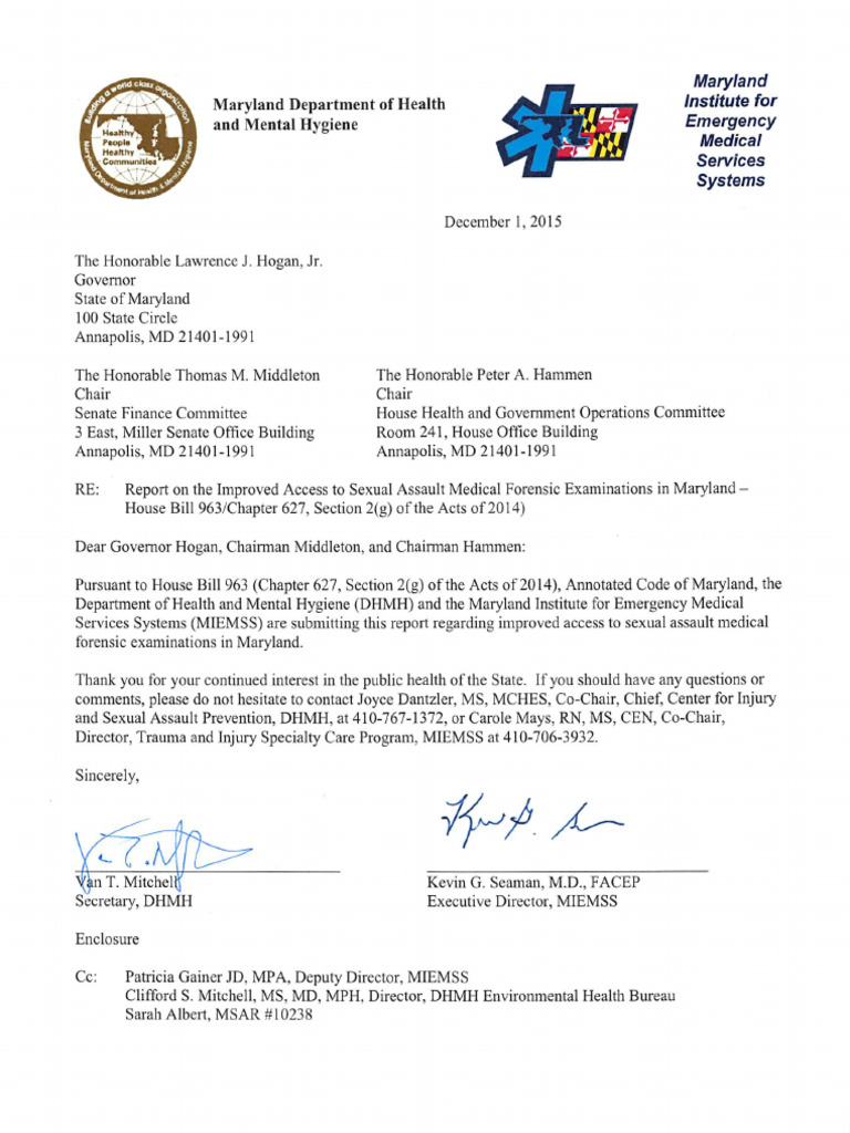 Sexual Assault Forensic Exam Report 2015 | PDF | Emergency Medical ...